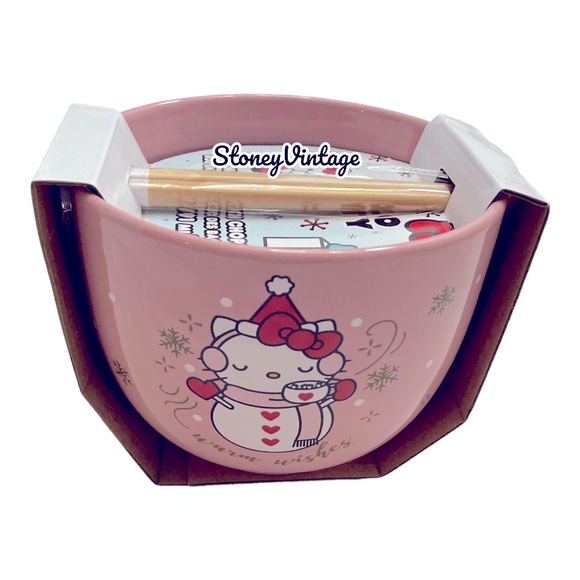 Hello Kitty | Kitchen | Hello Kitty Pink Christmas Snowman Printed ...